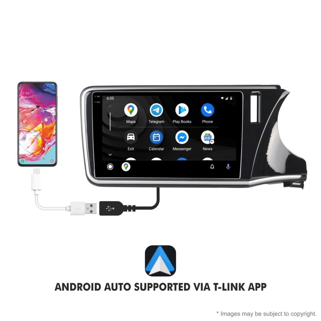 Honda City (2014-20) Android Music System With Wireless Apple Carplay ...